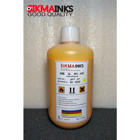 Jual Tinta Coding Hitachi Kuning Dan Putih Yellow White Shopee