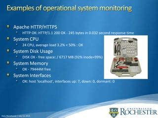 Diagnostic System Monitoring PPT