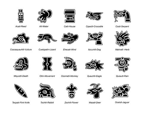 Aztec Alphabet Glyphs 9 File Types Cricut or Silhouette - Etsy México