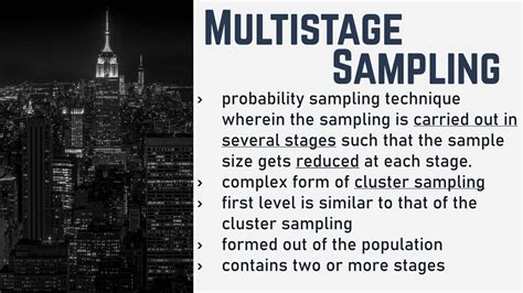 SOLUTION Multistage Sampling Research Sampling Technique Studypool
