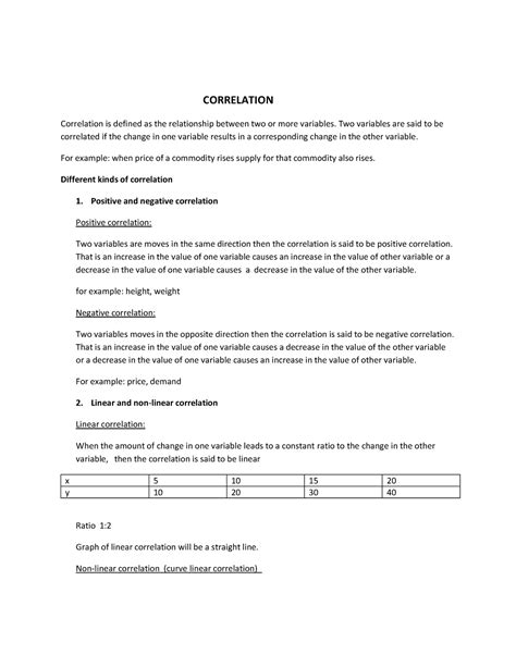 Correlation It Is Easy To Undertand To Calculate CORRELATION Correlation Is Defined As The