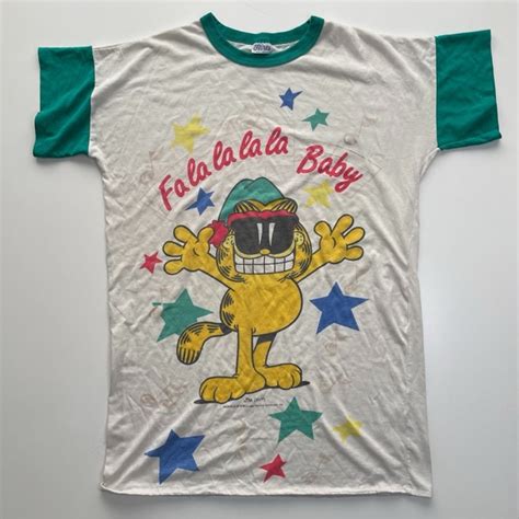 Flirts Shirts Garfield Christmas Tshirt Sleep Vintage 978 Flirts Fa