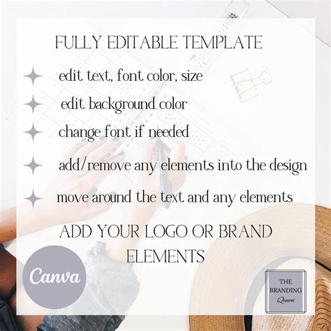 EDITABLE PRICE LIST Template Printable Price List Template Canva Salon Price List Editable