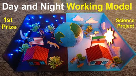 How To Make 3d Day And Night Working Model Science Projects Maths Tlm English Tlm
