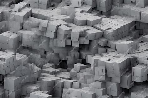 Premium Photo Cube Concrete Abstract Background 3d Render Image Seamless Pattern