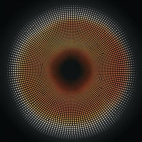 Circular Halftone Dots Vector Background Premium Ai Generated Image