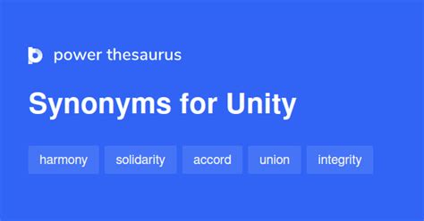 Unity Synonyms 2 033 Similar Words And Phrases