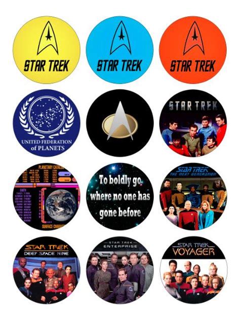 Instant Download Star Trek Bottlecap Images Tos By Carielewyn How