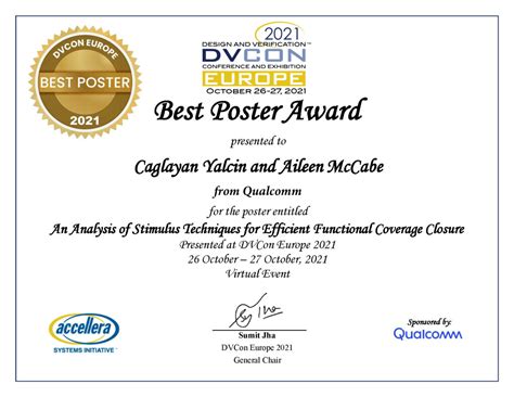 2021 Best Paper And Poster Award Winners Dvcon Europe 2024