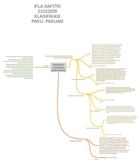 Klasifikasi Lycopsida Paku Kawat Ifla Safitri 21010028 Klasifikasi