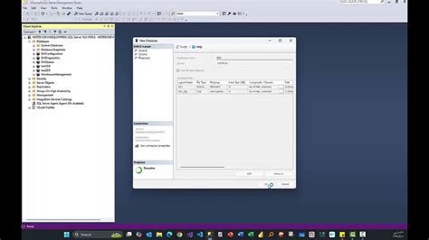 06 Open Sql Server And Create Database Youtube