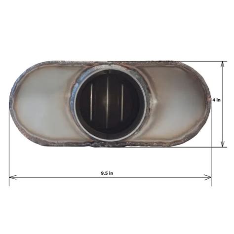Max 569469 Muffler 25 Offset Inlet25 Center Outlet Out Of Steel