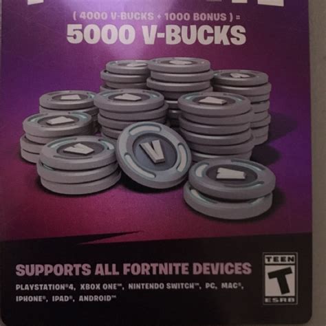 Code INSTANT Code 5 000 VBucks In Game Items Gameflip