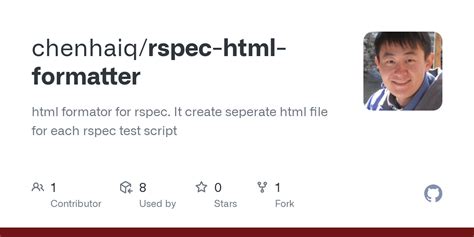 Github Chenhaiqrspec Html Formatter Html Formator For Rspec It