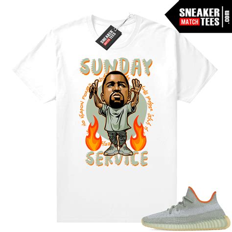 Yeezy 350 Desert Sage Shirt Yeezy Sneaker Match