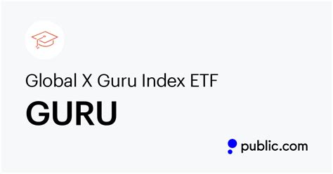 Buy Guru Etf Guru Etf Quote Today And Investment Insights