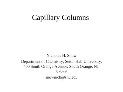 PPT Capillary Columns DOKUMEN TIPS