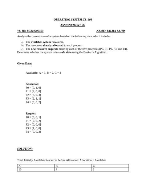 Bc210200353 Assignment 02 Cs 604 Pdf Algorithms Applied Mathematics