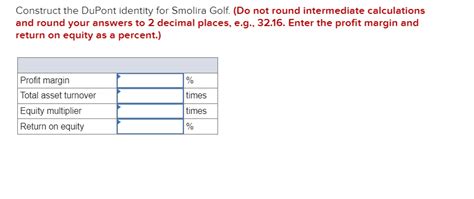 Solved Construct The Dupont Identity For Smolira Golf