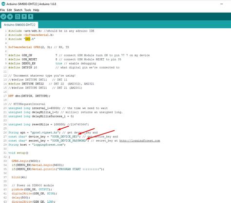 Arduino And Sim900 Gsm Gprs 3g Temperature And Humidity Logging Mobile
