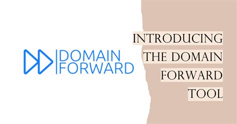 announcing the release of the domain forward tool domain forward