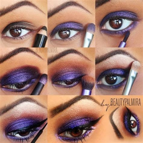 20 Wonderful Purple Smokey Makeup Tutorials Purple Makeup Cat Eye