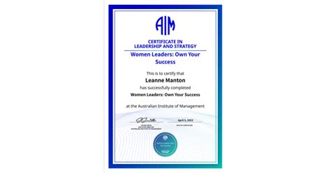 Women Leaders Own Your Success • Leanne Manton • Women Leaders Own