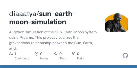Github Diaaatyasun Earth Moon Simulation A Python Simulation Of The