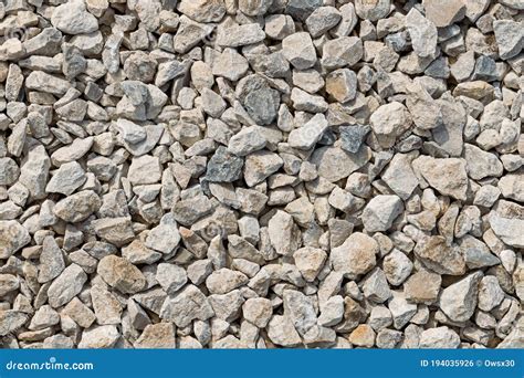 Crushed Limestone Rocks Road Gravel Natural Stone Texture Close Up