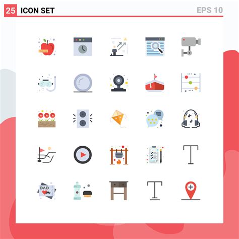 Set Of 25 Modern Ui Icons Symbols Signs For Device Window Top Webpage Browser Editable Vector