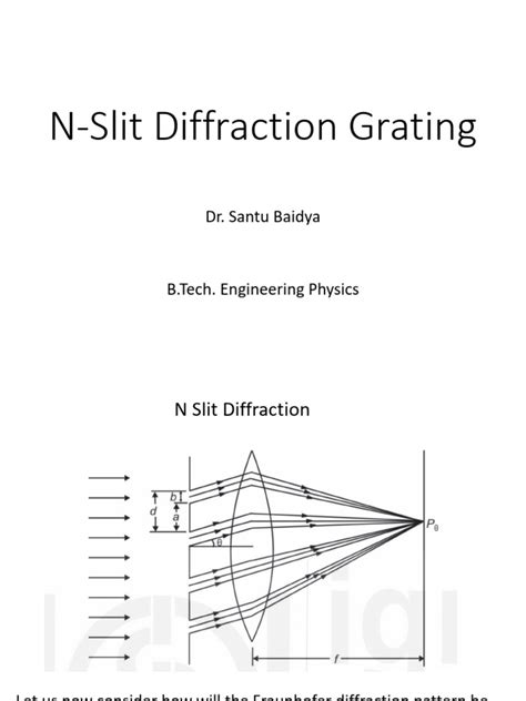 N Slit Diffraction Grating Sb Pdf