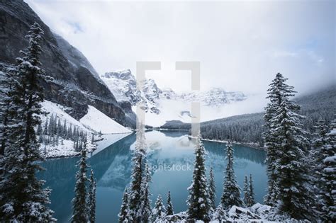 Moraine Lake In Winter — Photo — Lightstock