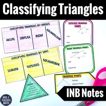 Classifying Triangles Interactive Notebook Pages By Mrs E Teaches Math