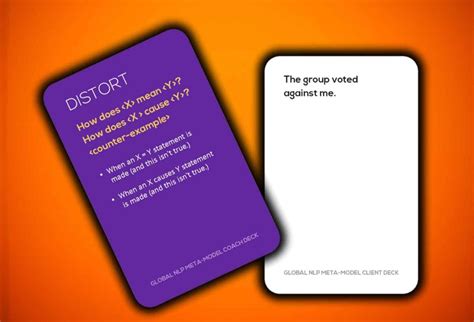 5 NLP Meta Model Card Games