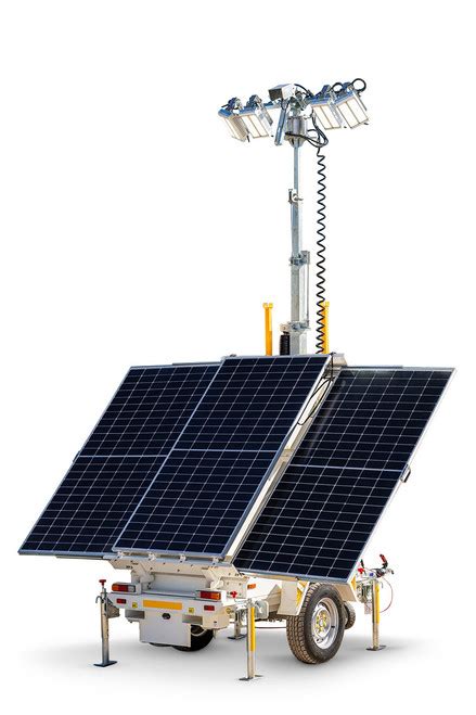 Trailer Mounted Solar Light Tower Bluedm