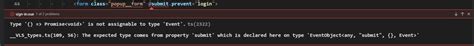 Type Is Not Assignable To Type Event Ts2322 · Issue 1998