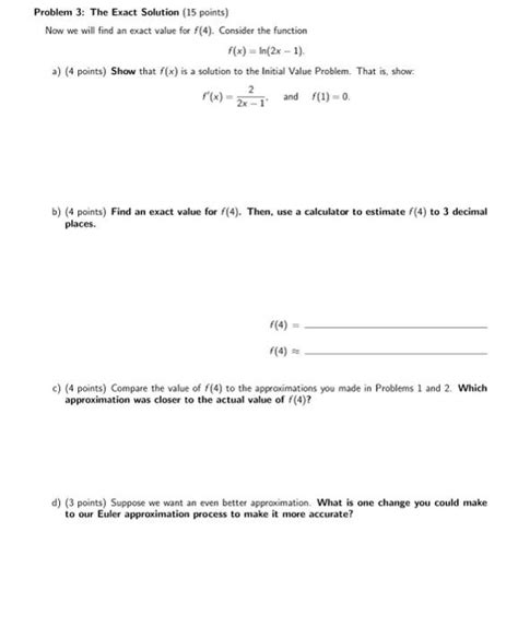 Solved We Are Given The Following Information About A