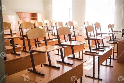 Empty School Classroom Background Stock Image Image Of Interior