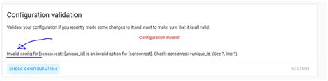 restful sensor unique id configuration home assistant community