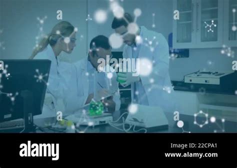 Animation Of Scientific Data Processing Over Diverse Scientists In Laboratory Global Science
