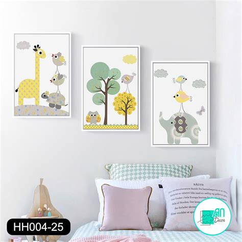 B Tranh Canvas Treo T Ng Ho T H Nh Voi Hu U D Th Ng Hh X Cm Shopee Vi T Nam