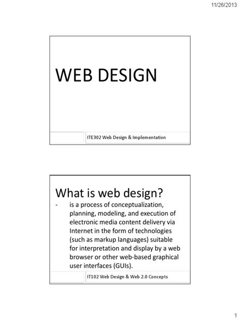 part1 web design pdf web design dynamic web page