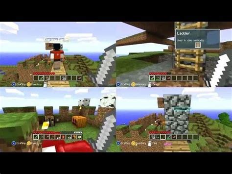 Minecraft Kinect Xbox 360 Multiplayer Gameplay Youtube