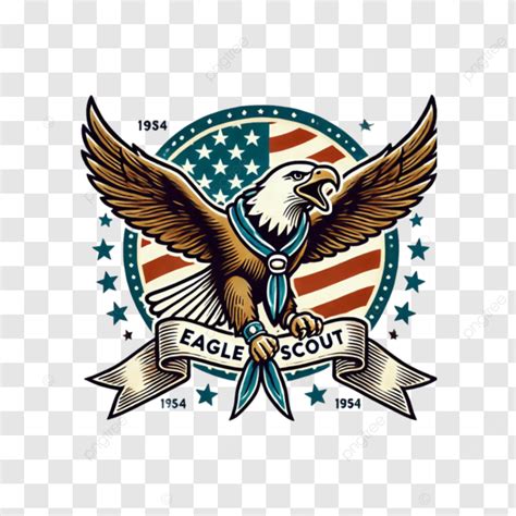 눈에 띄는 구성에서 명예의 단결을 상징하는 리본과 깃발을 높이 들고 자랑스럽게 날아가는 역동적인 독수리 독수리 리본 깃발 Png 일러스트 및 이미지 에 대한 무료