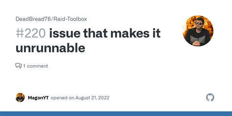 Issue That Makes It Unrunnable · Issue 220 · Deadbread76raid Toolbox