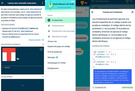Ya puedes aprender Javascript en español con Grasshopper actualizado a nuestro idioma