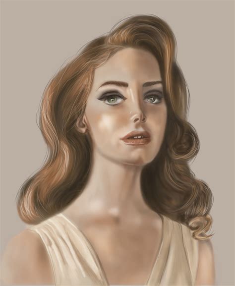 Lana Del Rey Drawing Face