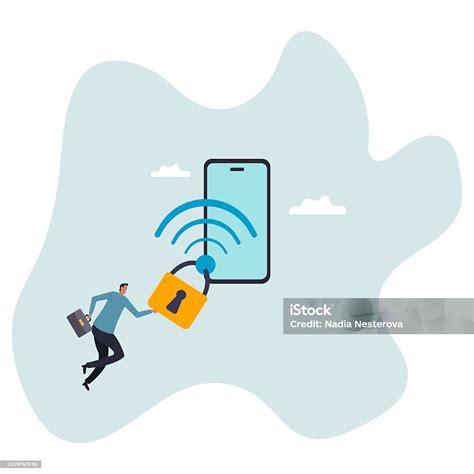 Wifi Encryption Wireless Security Or Safety For Internet Connection Network Protection Or Mobile