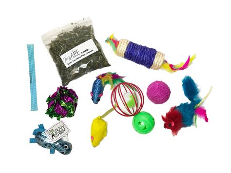 Midlee Variety Pack Cat Toys With Free Bag Of Catnip Pack Of 10 Toys