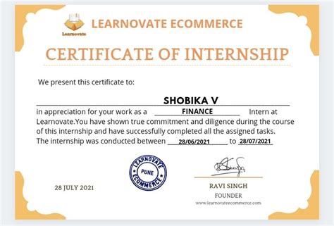Shobika Vijayakumar On Linkedin Had A Lot Of New Experience In Working As Intern Learnovate